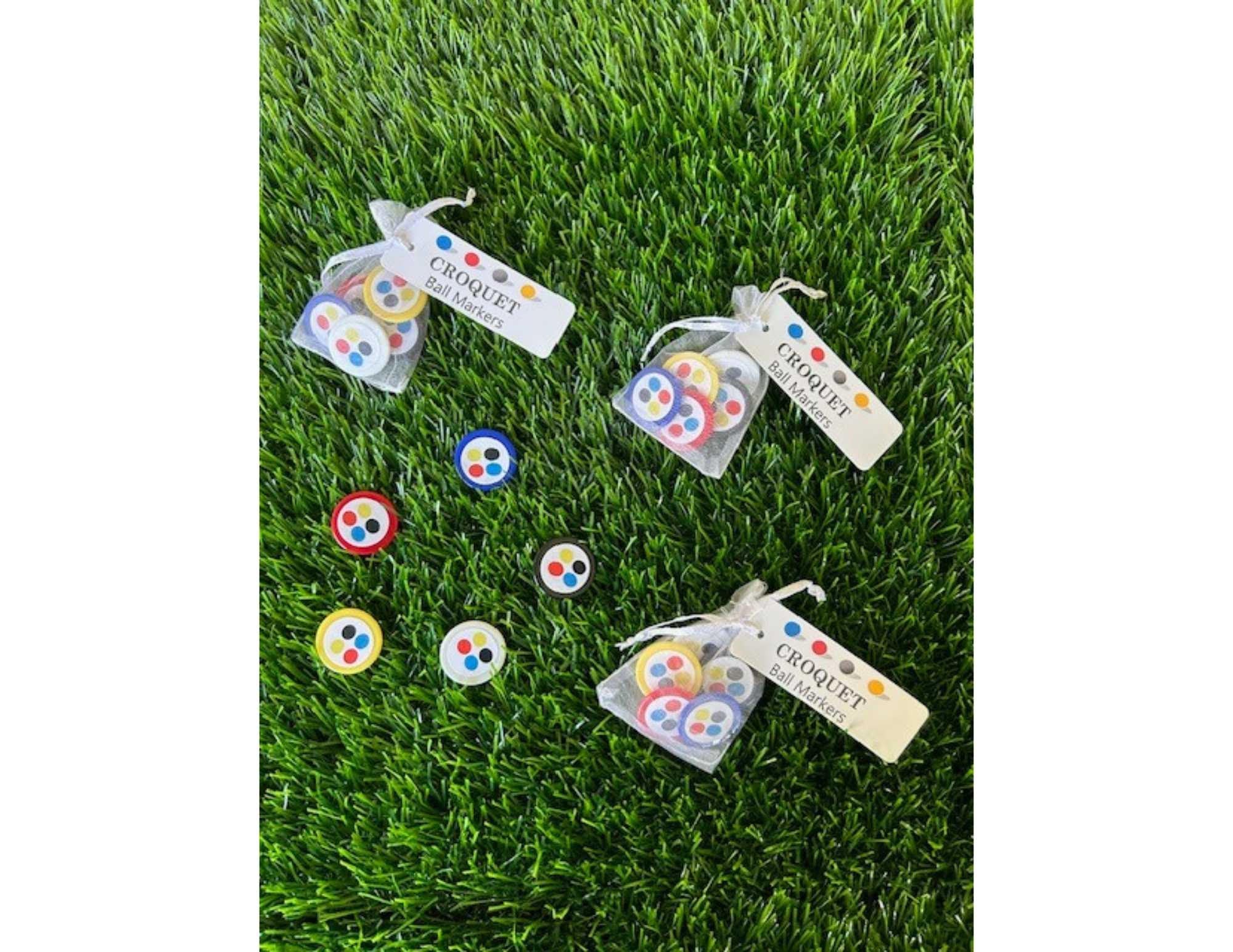 Ball Markers in a Gift Bag – White Tie Croquet