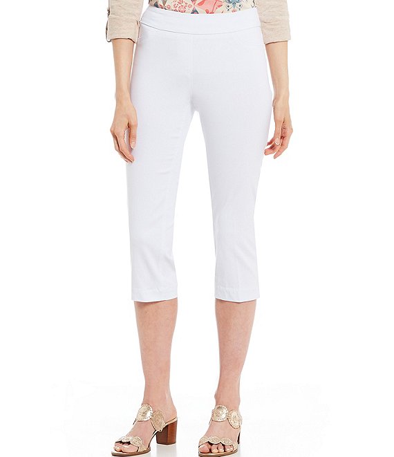 Croquet Clothes White Slim-Sation capris WhiteTieCroquet.com – White ...